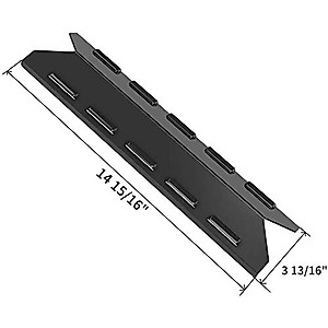 Grill Replacement Parts for Kenmore 146.23681310 146.47223610, 146.16142210, 146.10017510, 146.23766310 Gas Grills, Set of 6 Grill Heat Plates Burner Covers Heat Shields Replacement for Kenmore Grill