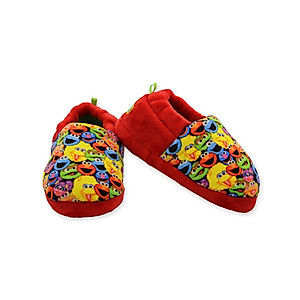 Sesame Street Elmo Boys Girls Aline Slippers with Indoor/Outdoor Sole (7-8 M US Toddler, Multi)
