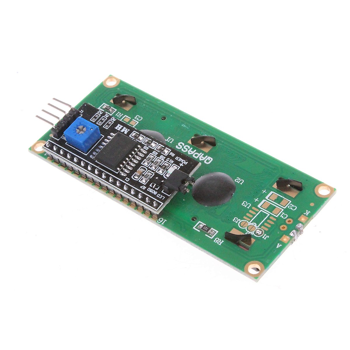 NOYITO 1602 16x2 LCD Module Yellow-Green Backlight with PCF8574T IC IIC Driver Serial Interface Compatible with Win OS UNO R3 MEGA2560 (Pack of 2) (1602 IIC Screen Yellow-Green)