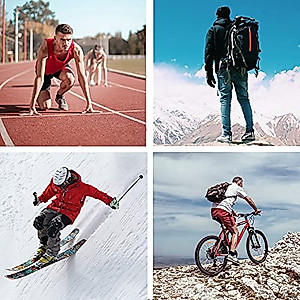 GLENMEARL 6 Pack Mens Athletic Running Socks Ankle Sport Cushioned Sock Black M