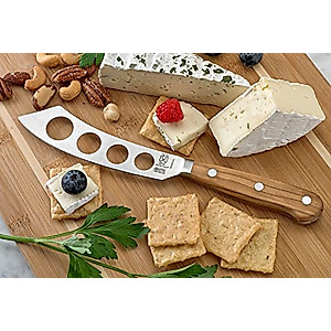 Mercer Culinary Renaissance Olive Wood Soft Cheese Knife, 5-Inch