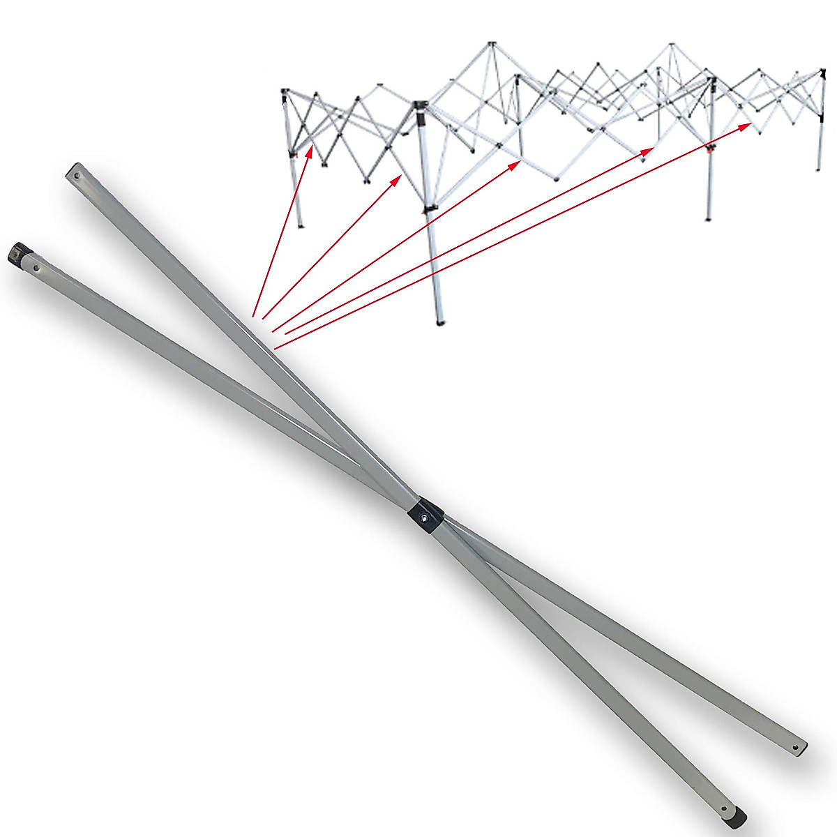 Ozark Trail 10' X 20' Straight Leg Instant Canopy Side Truss Bar of Outer Section Replacement Parts