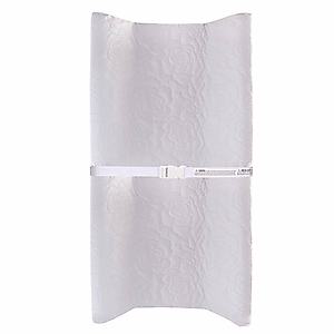 LA Baby Contoured Waterproof Diaper Changing Pad, 32" with Easy to Clean Quilted Cover - Made in USA. Non-Skid Bottom, Safety Strap, Fits All Standard Changing Tables/Dresser Tops