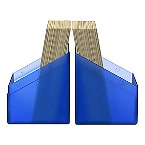 Ultimate Guard Boulder 80+, Deck Case for 80 Double-Sleeved TCG Cards, Sapphire, Secure & Durable Storage for Trading Card Games, Soft-Touch Finish