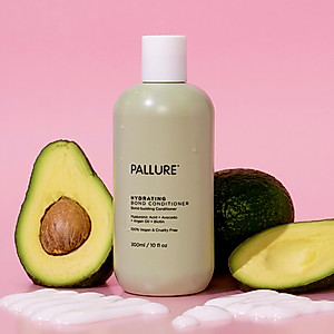 Pallure Hydrating Bond Conditioner To Support Thicker, Voluminous, Fuller Looking Hair, Infused with Hyaluronic Acid, Biotin, Avocado and Rosemary Oil (10.14 Fl Oz)