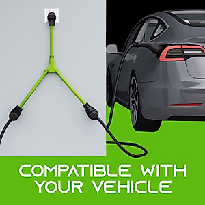 GearIT 30 Amp Dryer Y Splitter to RV/EV (NEMA 14-30P Male Plug to 14-30R / 14-50R Female Receptacle) 4-Prong Adapter Cord - 2.2 Feet