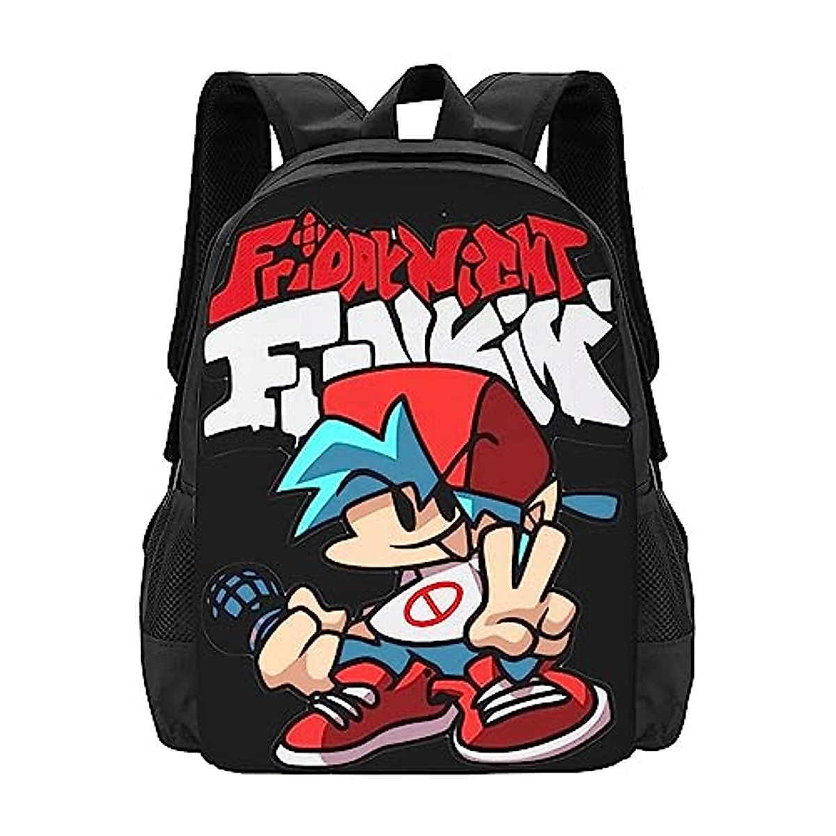 DHOUTSL Backpacks Friday Night Anime Funkin Laptop Backpack Unisex Multipurpose Double Shoulder Bag for Camping Travle Work Hiking Gifts