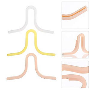 EXCEART Anti- Fog Nose Bridge Pads Strip Self- Adhesive Face Inner Support Frame Eyeglasses Nose Pads Plastic Seal Nose Cushion Holder Eyeglasses Strip