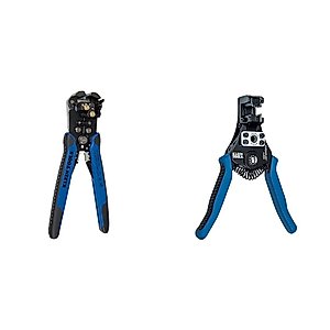 Klein Tools 11063W Wire Cutter/Wire Stripper, Heavy Duty Wire Stripper Tool & 11061 Wire Stripper/Wire Cutter for Solid and Stranded AWG Wire, Heavy Duty Kleins are Self Adjusting