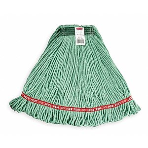 Rubbermaid Commercial Web Foot Wet Mop, Medium, Green, FGA11206GR00