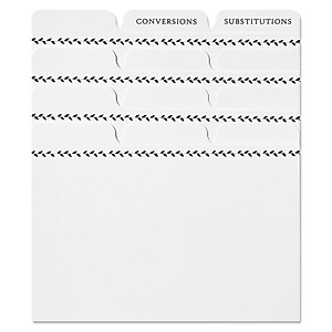 Jot & Mark Recipe Card Dividers | 24 Tabs per Set, Works with 4x6 Inch Cards, Helps Organize Recipe Box (Classic)