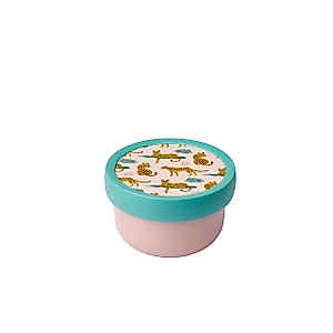 Mepal - Fruitbox Campus - Snack box for kids - Dishwasher and microwave safe - BPA free - 300 ml - Leopard