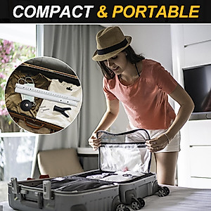 Door Stoppers Security 2 Pack, 1 1/4 Door Security Bar with Heavy Duty Bottom, Portable Hotel Door Lock Security for Travel, Bedroom, Apartment