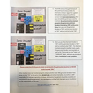 GenSafety SM200 Siemens & Murray 150A and 200A Generator Interlock Kit - Anodized