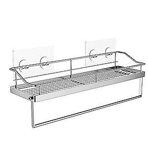 DonLeeving 14 PACK Shower Caddy Adhesive Replacement Stickers Strong Sticker Adhesive Strip Pad Shower for Bathroom Storage Corner Transparent Shelves Wall