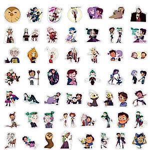 50Pcs The Owl House Stickers Pack for Laptop Water Bottle Luggage Snowboard Bicycle Skateboard Decal for Kids Teens Adult Waterproof Aesthetic Stickers (The Owl House)