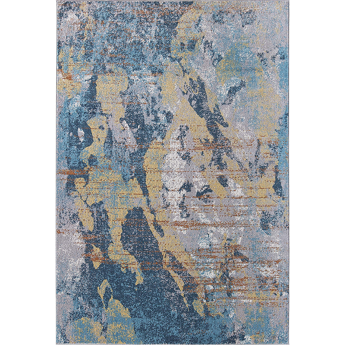 CosmoLiving Manhattan Collection Area Rug, 8' x 10', Gray Glitter