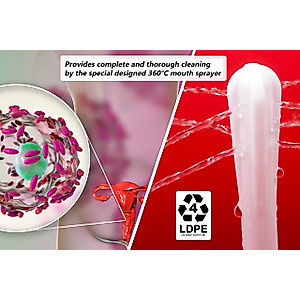 RVDKBULB Compact Silicone Douche Bag, Pocket size Reusable Travel Douche Kit, 24 Fl Oz Capacity, White