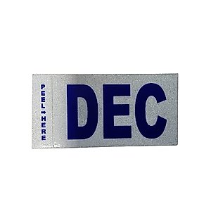 December California License Plate Month Sticker