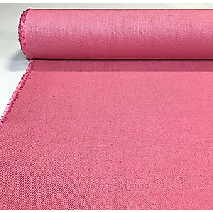 USA Fabric Store Jute Burlap Fabric Rose Pink 58" Wide 11 OZ Premium 100% Upholstery by The Yard