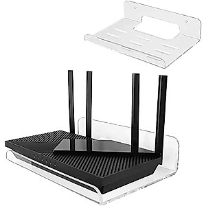 Valink Acrylic Floating Wall Shelves Hanging Shelves,Wall Mounted Acrylic Small Wall Shelf Floating Shelves for Speakers