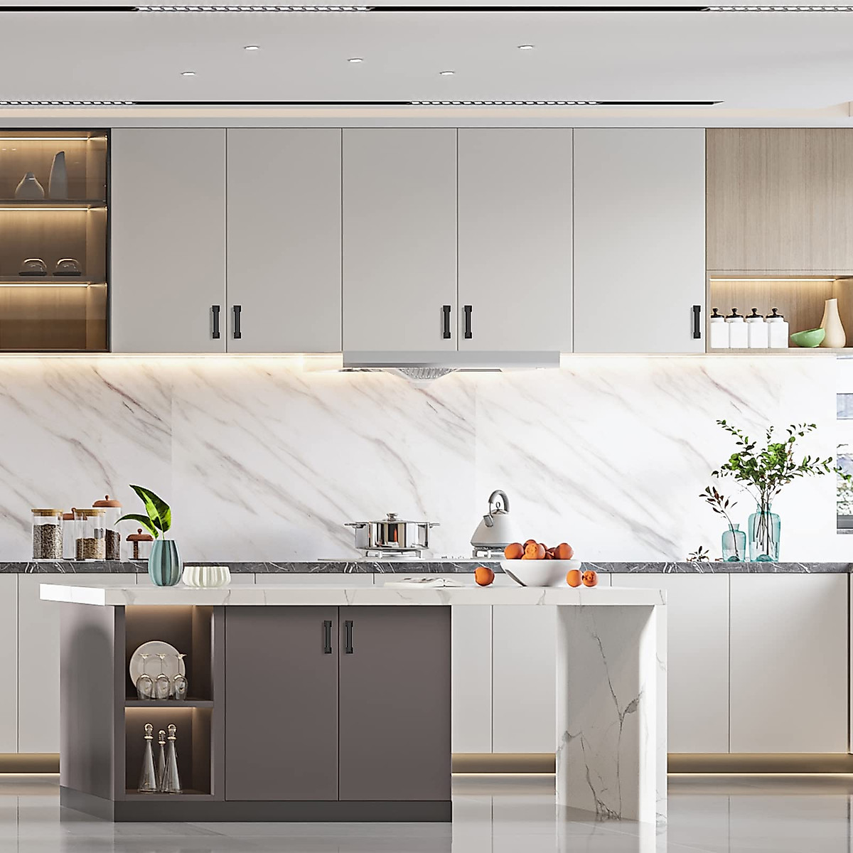 Asidrama 10 Pack 3 Inch(76mm) Matte Black Kitchen Cabinet Handles Cabinet Pulls Kitchen Cabinet Hardware for Cupboard Drawer Pulls