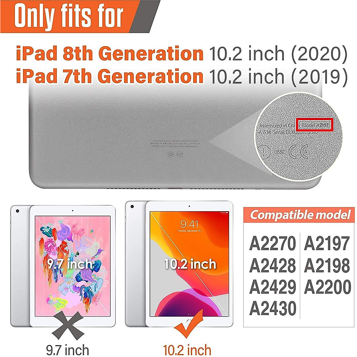 BMOUO iPad 9th/8th/7th Generation Case, iPad 10.2 Case, Shockproof 360 Rotating Stand Shoulder Hand Strap iPad 9th/8th/7th Gen Case with Pencil Holder for iPad 10.2 inch 2021/2020/2019 - Teal