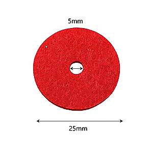 ZYAMY 100pcs Sewing Machine Spool Pin Felt Pad 1x0.2x0.08 inches Felts Thread Spool Pin Sewing Machine Spool Adapter Treadle Sewing Machine Parts for DIY Sewing Arts Crafts