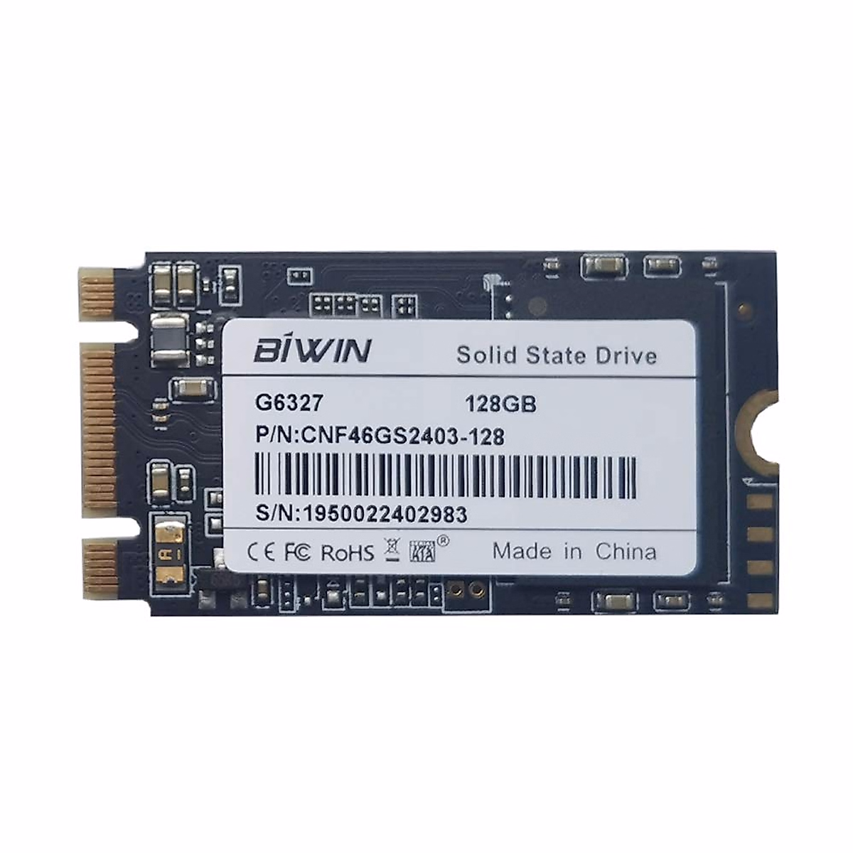 LANRUO BIWIN 128 GB M.2 SSD NGFF/M.2 Socket 2 2242 (42mm) SATA 3.0 6Gb/s Solid State Drive for Ultrabook, GPD Win 2 and GPD Micro PC (128GB Storage)