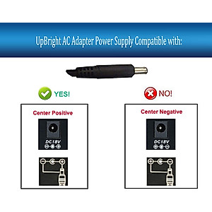 UpBright New 18V AC/DC Adapter Compatible with ID: 2.5mm OD: 5.5mm Barrel Round Plug 2.5 mm X 5.5 mm 18 Volt 3 Amp 18 V 18.5V 3A 18VDC 3.0A - 3.5A (Positive Inside) Power Supply Cord Cable Charger PSU