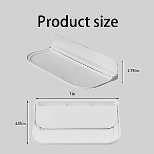 bcnyihe 2 Pcs Bathroom Folding Rack Toilet Wall Towel Storage Handy Tool Perforation-Free Bedroom Bedside Shelf Hanging Bracket Foldable Adhesive Organizer