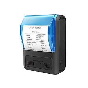 Meihengtong Bluetooth Receipt Printer Thermal Portable Wireless POS Printer for Small Business 58mm Mini Mobile Ticket Printer for Android & Windows