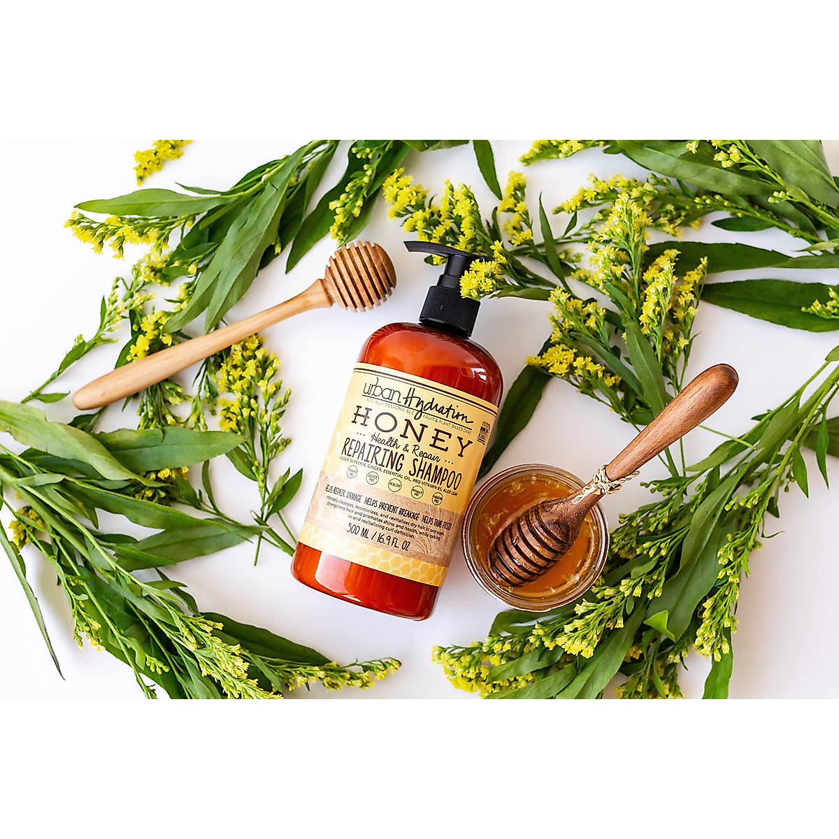 Urban Hydration Honey Health and Repair Shampoo and Conditioner Duo Pack | Sulfate, Paraben and Dye Free, Cleanses, Moisturizes and Repairs For Healthy and Shiny Hair, All Hair Types, 16.9 Fl Ounces