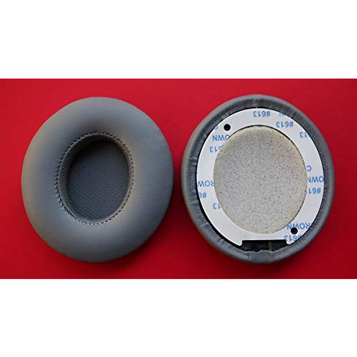 EarPads Leather Replacement Parts Compatible with Beats Solo 2.0 / Solo 3.0 Wireless/Wired On Ear Headphone Shock Yellow (Asphalt Gray)