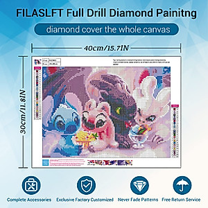 FILASLFT DIY Diamond Painting Kits for Adults,Diamond Art Cartoon,Diamond Painting Art Craft DIY Home Wall Decor 16x20 inch