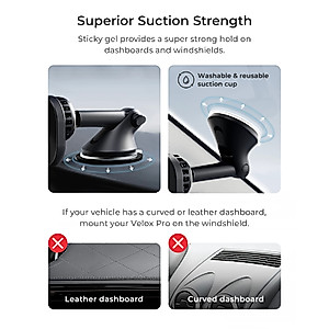 iOttie Velox Pro MagSafe Compatible Dash & Windshield Car Mount with Wireless Charging & CryoFlow™ Cooling System. Compatible with MagSafe iPhones Including iPhone 12/13/14/15 (Car Charger Included)