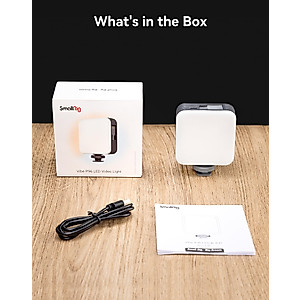 SmallRig P96 LED Video Light, Portable Camera Lights, 96 LED Beads for Photography Video Lighting, Rechargeable 2200mAh CRI 95+ 2700-6500K w 3 Cold Shoe 3286B