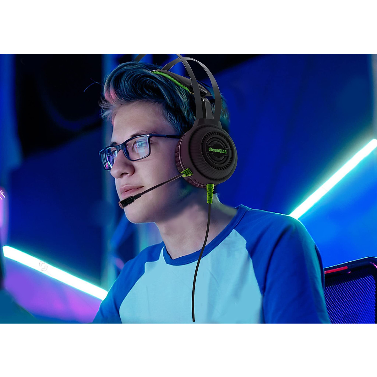 Gamers Kit for Xbox Series XS: Gaming Headset with 50mm Drivers, (2) Rechargeable Batteries, Controller Charger for Xbox Series XS,USB-C Cable, Controller Cover, Joystick Caps, (4) Battery Covers