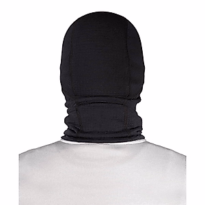 Ergodyne Standard FR Balaclava Face Mask-Dual Compliant, Black, One Size