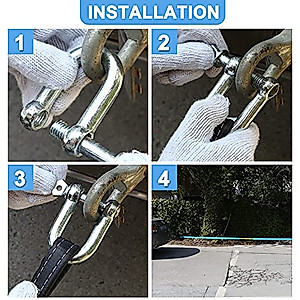 Voilamart Tow Strap Recovery with Hooks 2” x 20ft 17,600LBS Break Strength Towing Strap,Reflective Strip,Pair of Gloves,Storage Bag for Road Recovery Towing Rope Cable Winch Strap,Tree Saver