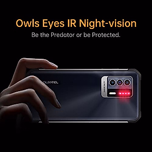 OUKITEL Rugged Smartphone Unlocked WP17, Night Vision 64MP Triple Camera, Android11 8300mAh Battery 8GB+128GB Dual 4G Global Bands Rugged Cell Phone 6.78“FHD+ IP68 Waterproof NFC Tough Mobile Phone