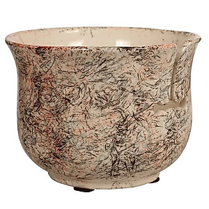 ABHANDICRAFTS XXL Large Ceramic Knitting Yarn Bowl for Crochet Storage Bowl Designed with Multi Color Hand Painting