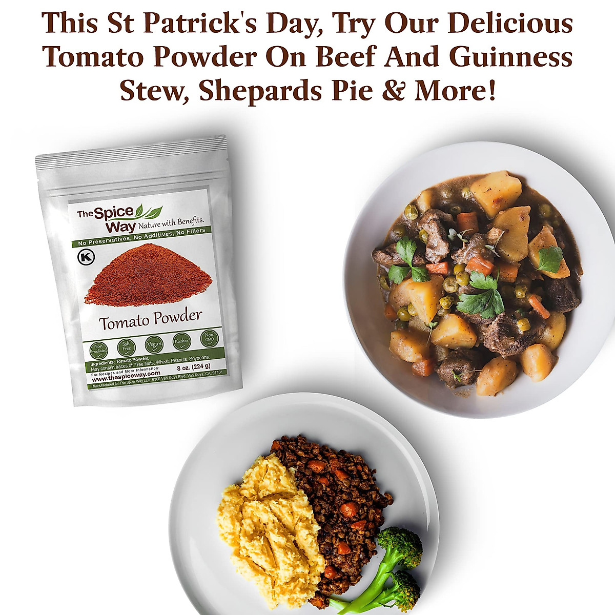 The Spice Way Tomato Powder - (8 oz) dried tomatoes made into a powder used for cooking.