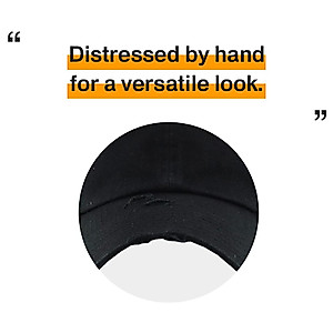 KBETHOS KBE-VINTAGE BLK Vintage Washed Cotton Baseball Cap, Black