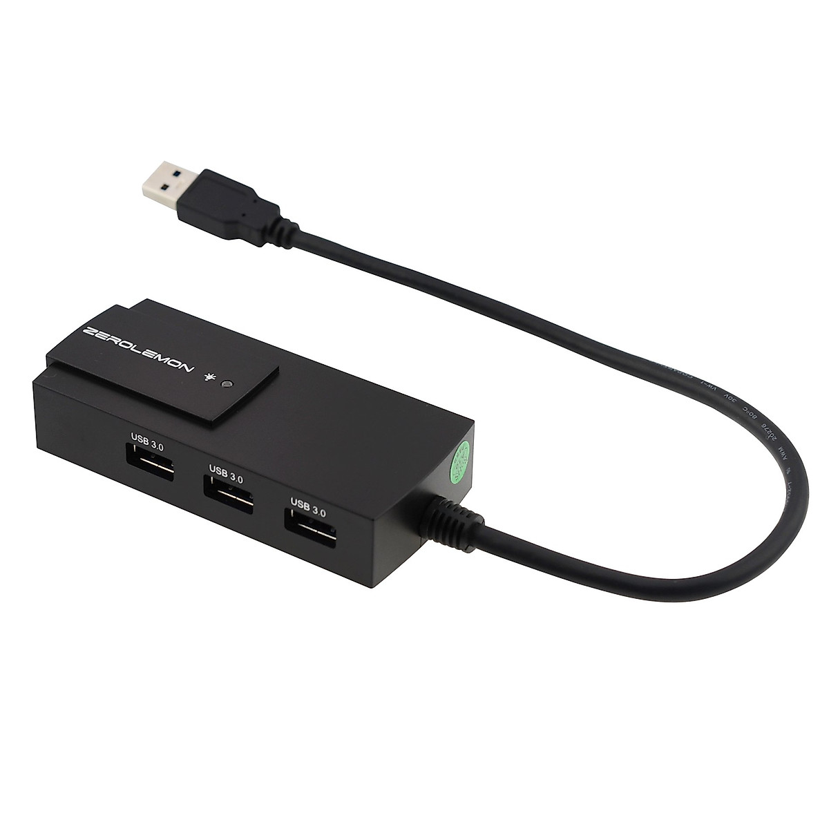 [3*USB 3.0 + 1*Gigabit Ethernet Adapter] ZeroLemon 3 Ports USB 3.0 Bus-Powered Hub with RJ45 10/100/1000 Gigabit Ethernet Converter LAN Wired Network Adapter for Laptops, Ultrabooks and Tablet PCs wit