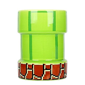 Kriymd Gamer Pipe Ceramic Tea Coffee Cup Mug Collectible 15 Oz Ounces (Warp Pipe Mug) Kid Birthday Party Gift