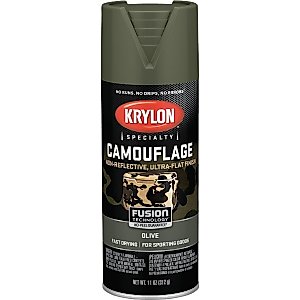 11 oz Krylon K04293777 Fusion For Plastic Olive Spray Paint Camouflage