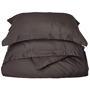 CELINE LINEN Best, Softest, Coziest Duvet Cover Ever! 1500 Premier Hotel Quality Luxury Super Soft Wrinkle Free 3-Piece Duvet Cover Set, Full/Queen, Grey