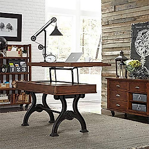 Liberty Furniture INDUSTRIES Arlington House Lift Top Writing Desk, Brown