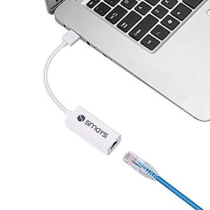 LAN USB Ethernet Adapter for Windows Computer PC Laptop Notebook Ultrabook Surface Book iMac mac MacBook Chrome Chromebook, Compatible with Microsoft hp Dell Lenovo